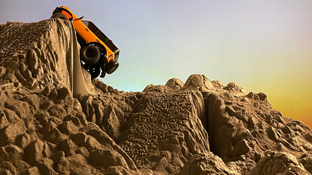 MountainBlox Realistic, Modular, Portable, RC Crawler Course System.